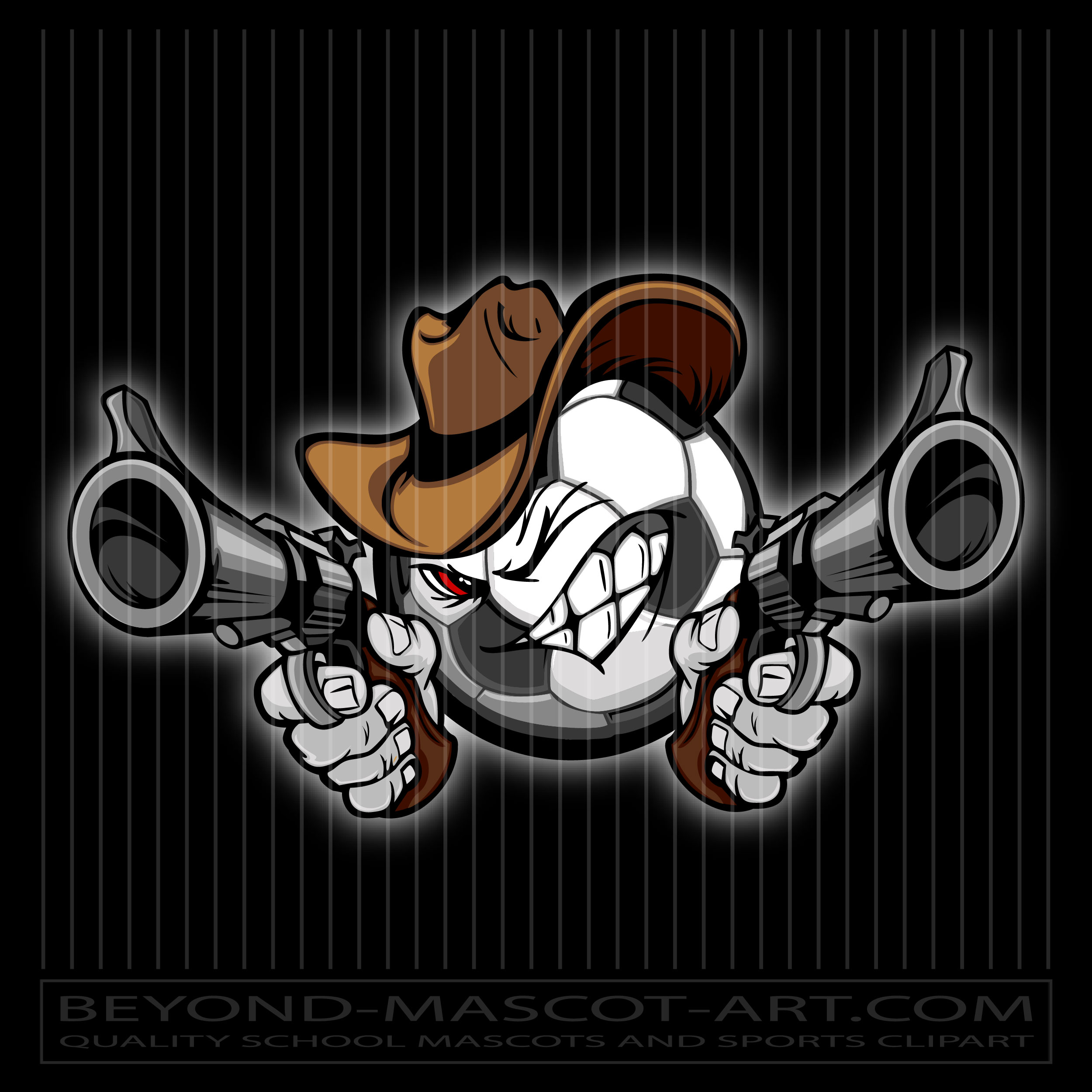 Bandit Soccer Logo | soccer clipart image | Vector Format